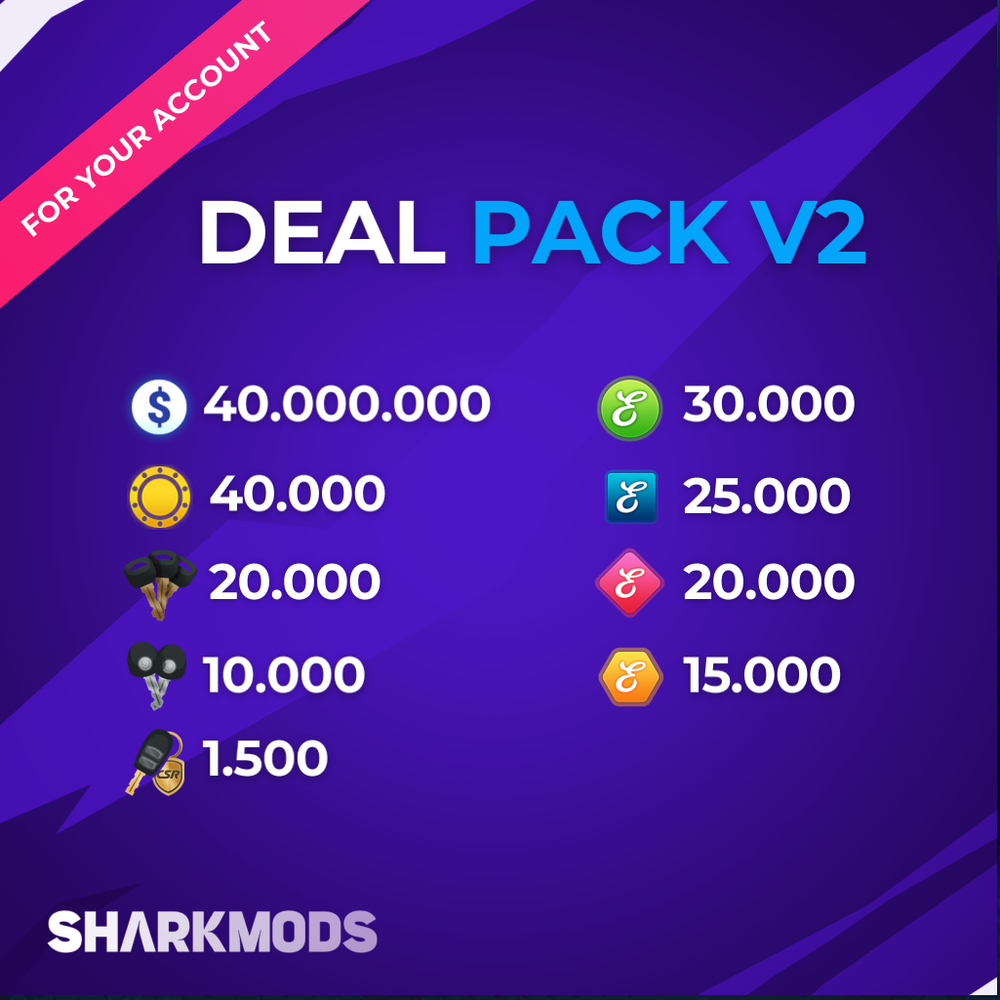 CSR2 MODS - Deal Pack V2
